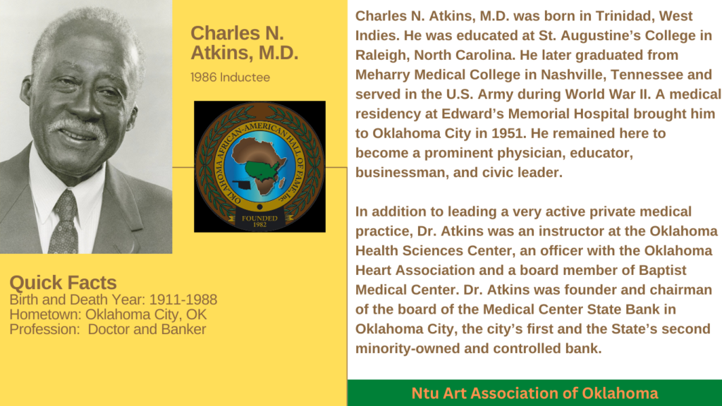 Charles N. Atkins, M.D. - NTU ART OF OKLAHOMA, INC.